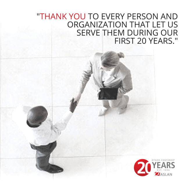 ASLAN Training & Development Celebrates 20 Years of Service