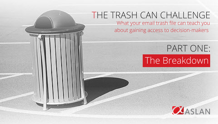 'The Trash Can Challenge' for Sales Professionals - Part One: The Breakdown